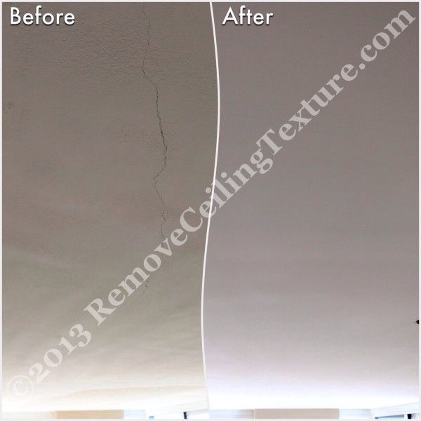 Ceiling Cracks - RemoveCeilingTexture.com